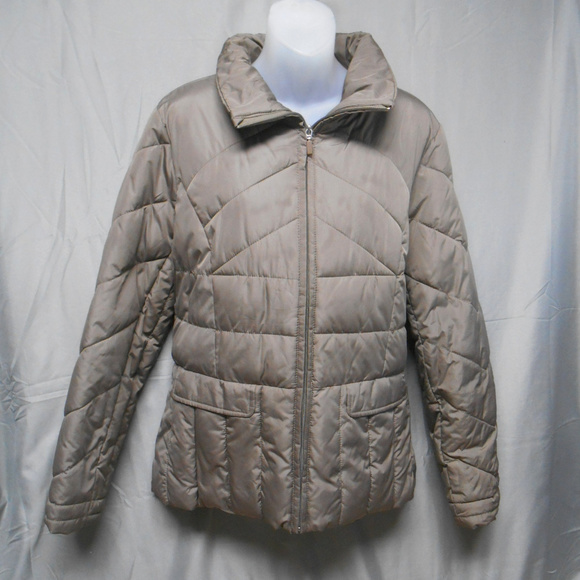 Covington | Jackets & Coats | Covington Light Brown Zip Polyester ...
